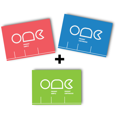 One-Minute Cards: Present Simple & Present Continuous bundle Twofold EFL