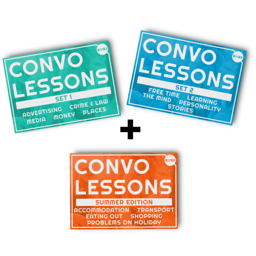 Convo Lessons bundle - 1 + 2 + Summer Edition Twofold EFL