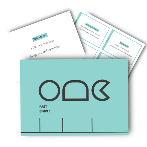 One-Minute Cards: Past Simple Twofold EFL