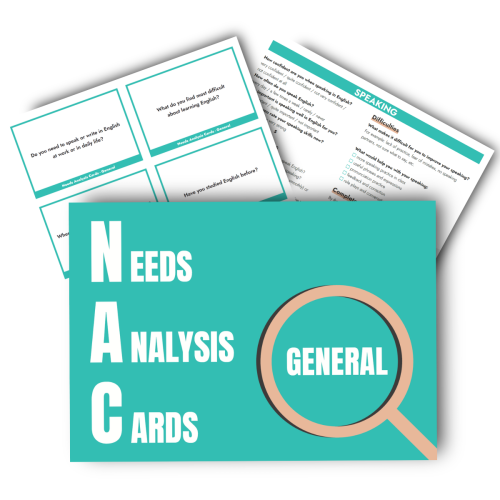 Needs Analysis Cards - General Twofold EFL